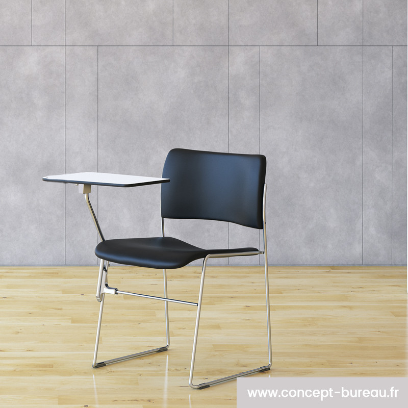 Chaise avec tablette écritoire 40/4 finition polyamide