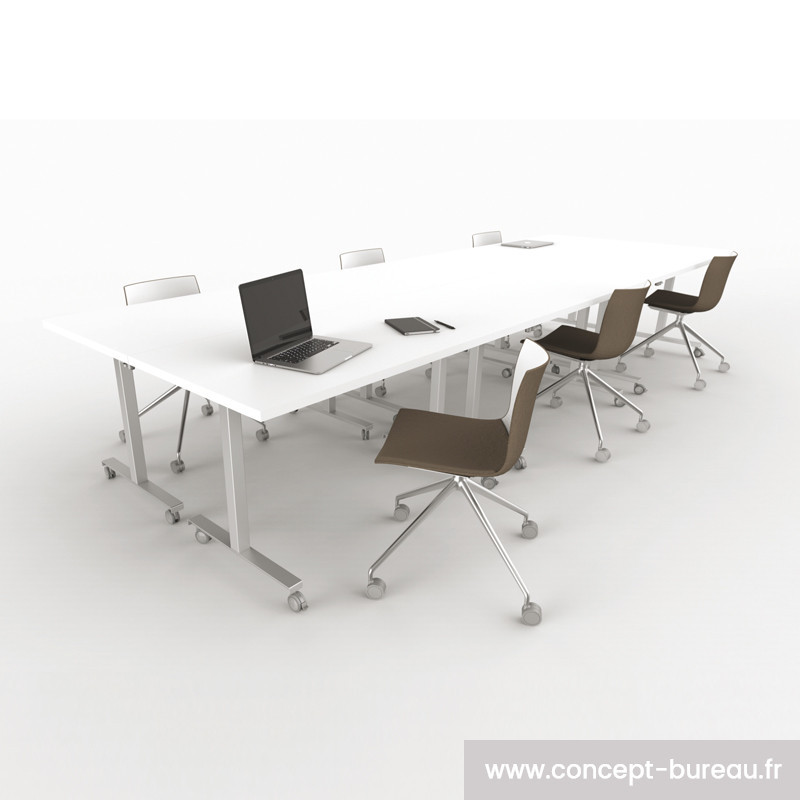 Table de réunion à plateau rabattable - LAMESA