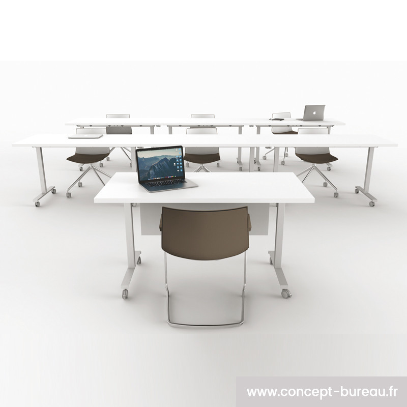 Table de réunion à plateau rabattable - LAMESA