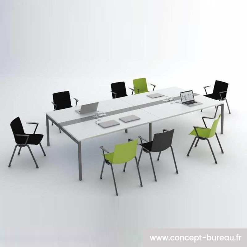 Table de conférence design 8/12 personnes - AGORA