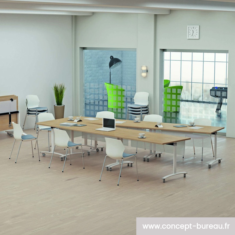 table à plateau rabattable CLAIRBOIS forme rectangle