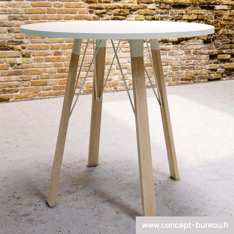 Table de réunion haute ronde - REAU