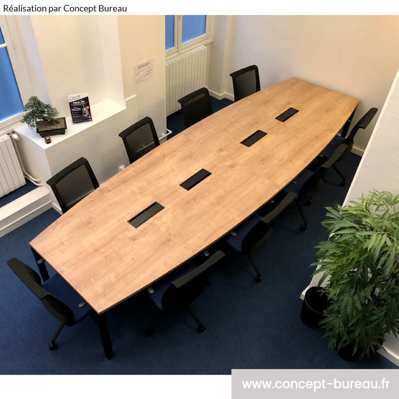 Table de réunion en bois 14 personnes - MOTE