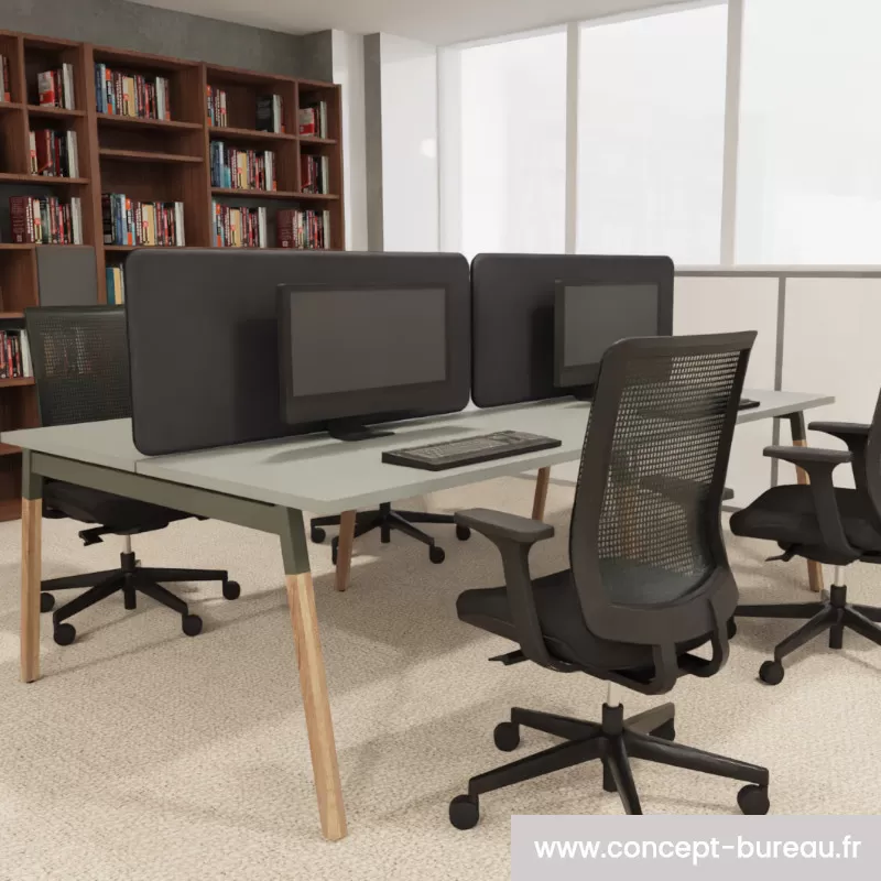 Bureau open space 4 personnes - KONTOR