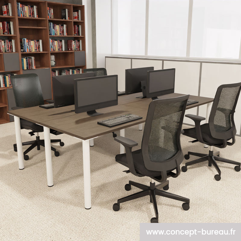 Bureau bench 4 personnes - AFYA