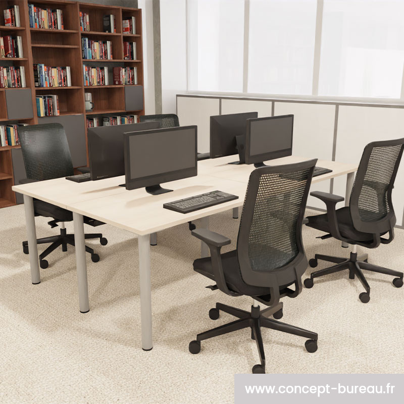 Bureau bench 4 personnes - AFYA