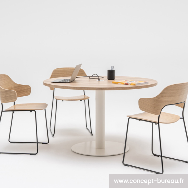Table de réunion ronde 4 personnes - TACK