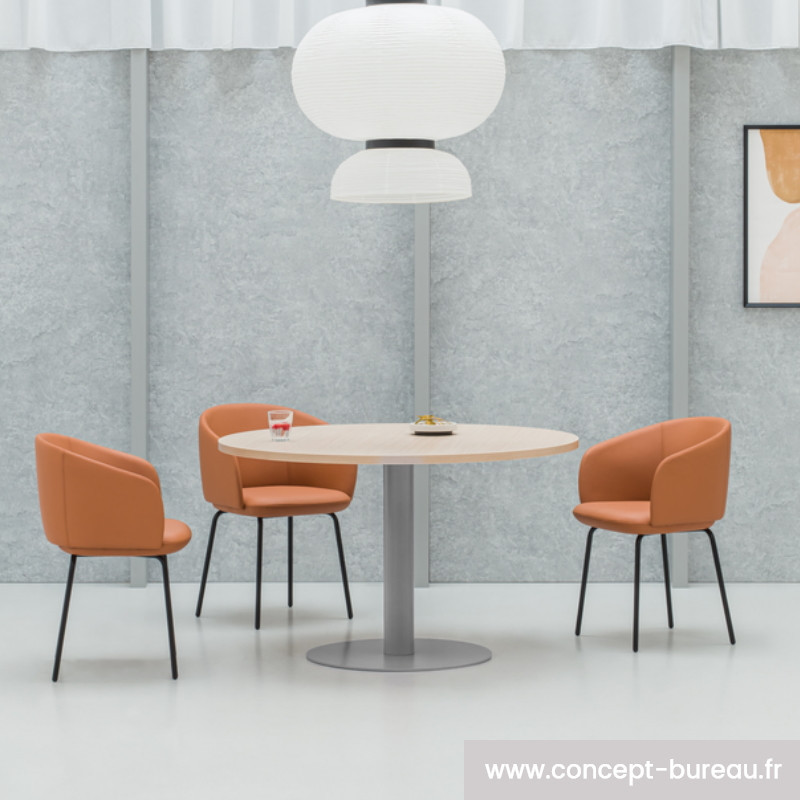 Table de réunion ronde 4 personnes - TACK