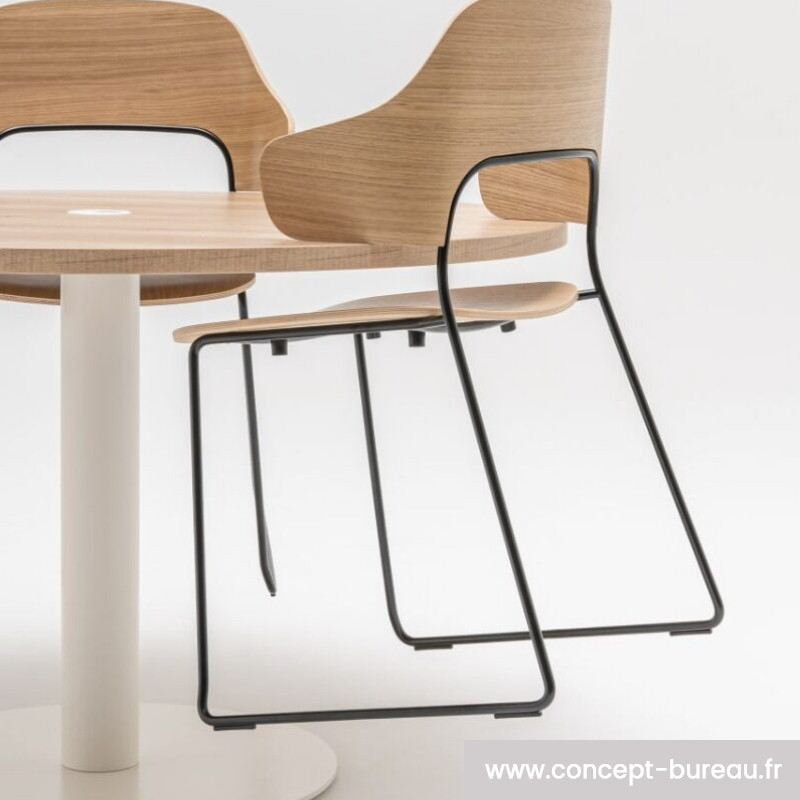 Table de réunion ronde 4 personnes - TACK