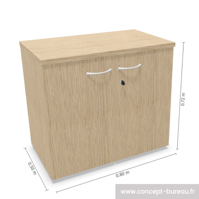 Armoire basse de rangement H72cm - APOLO