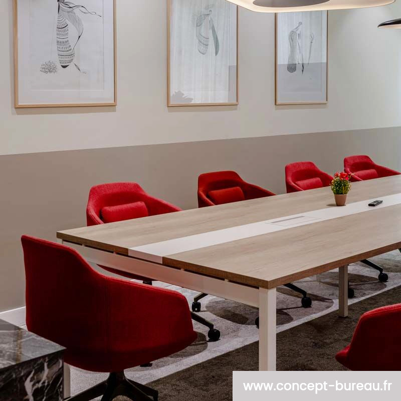 Table de conférence design 8/12 personnes - AGORA