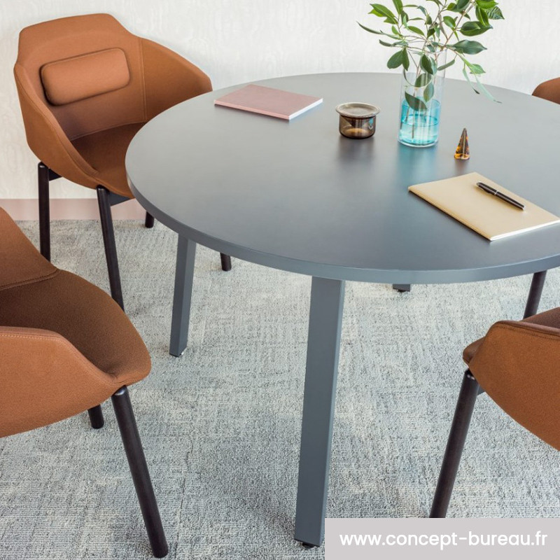 Table de réunion ronde 4 personnes - CHAPIER