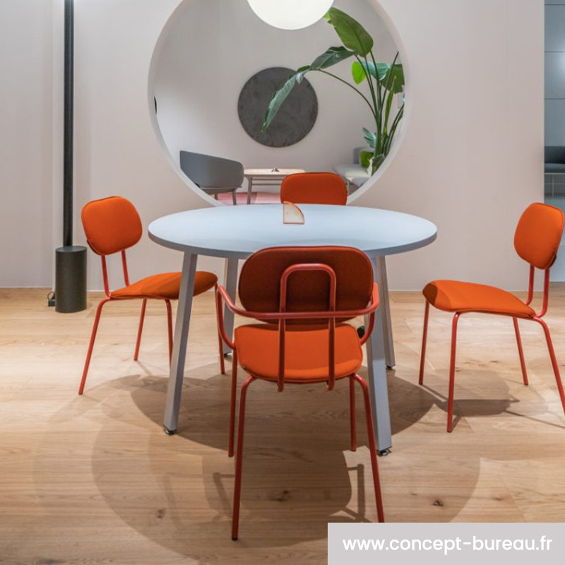 Table de réunion ronde 4 personnes - CHAPIER