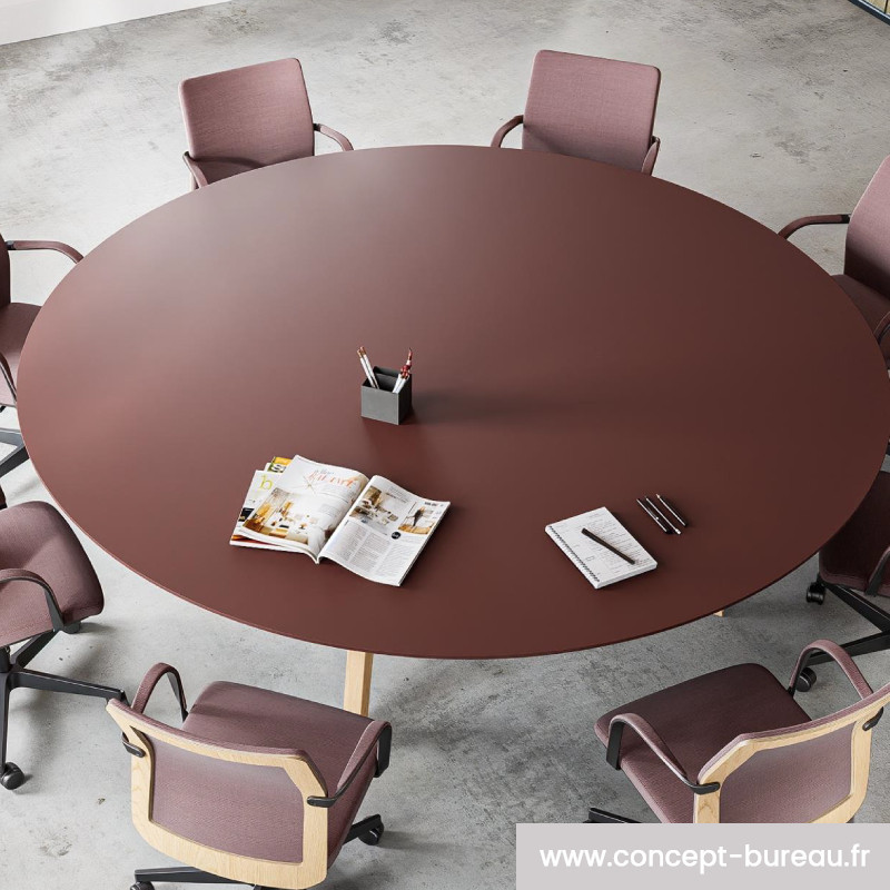 Grande table de réunion ronde - FACTOR