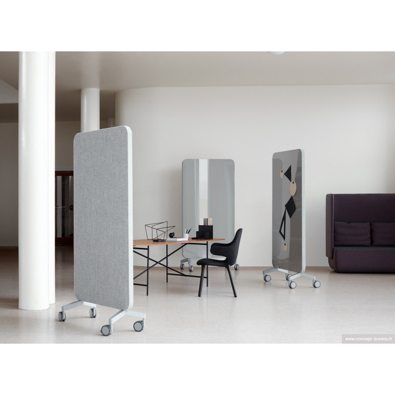 cloison mobile acoustique et magnétique GLASS